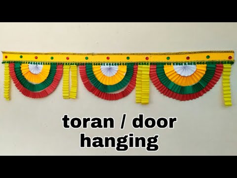 Diy diwali toran | door hanging ideas | Diy paper craft | diwali toran ...
