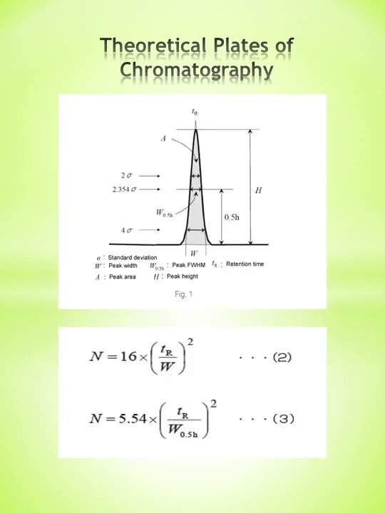 Theoretical Plates of chromatography #chemistry#chromatography#system ...
