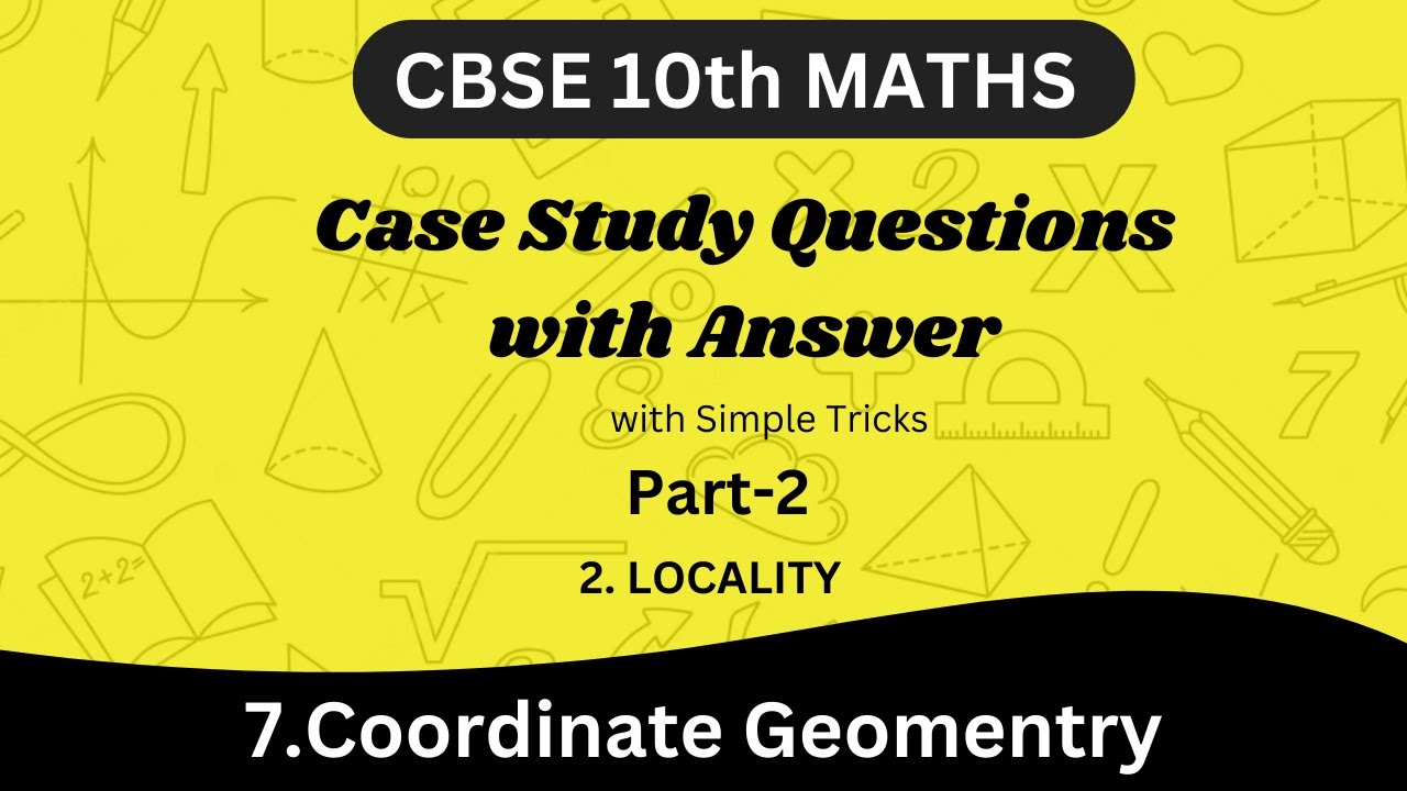 CBSE 10th Maths | Case Study | Ch-7 | Coordinate Geometry | Alia and ...