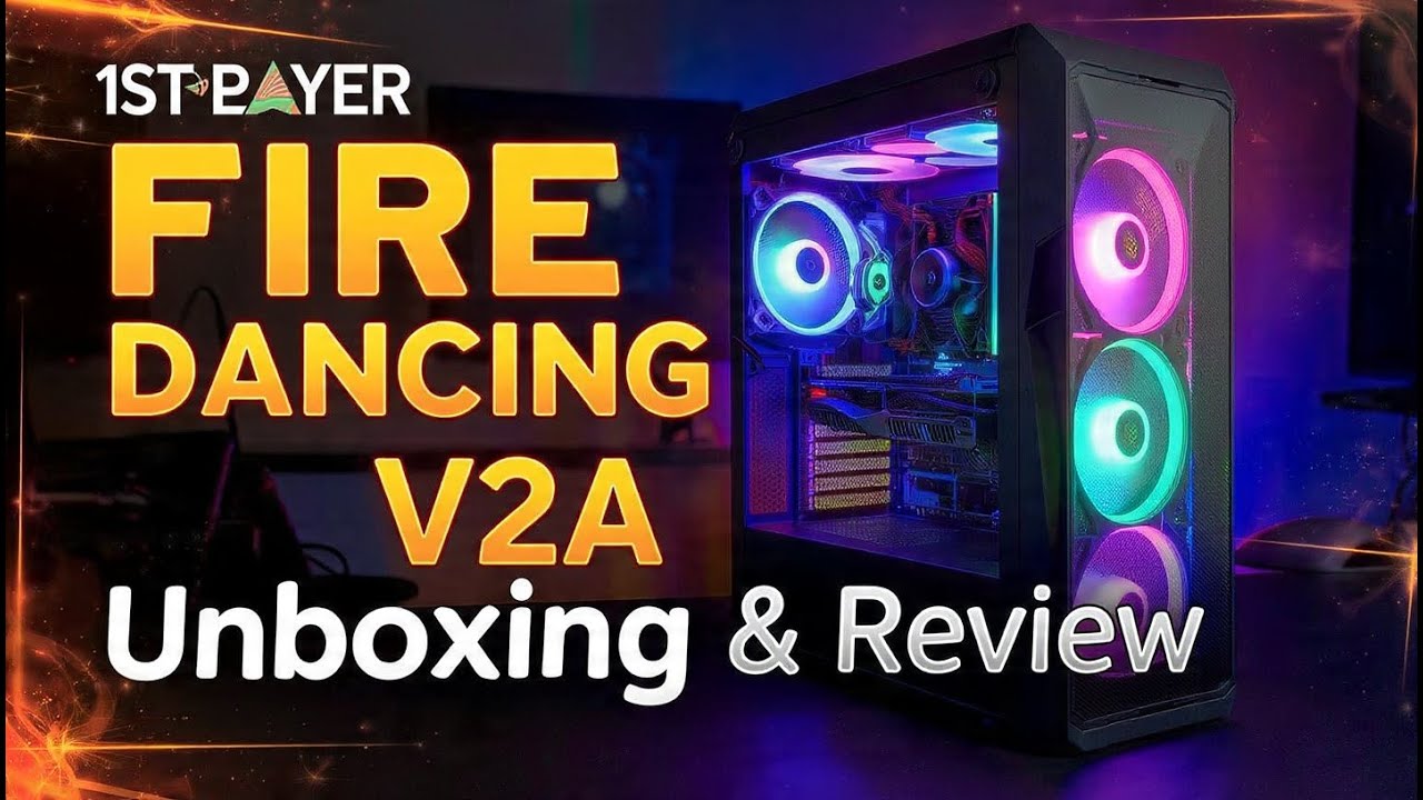 1st Player Fire Dancing V2A Gaming PC Case Unboxing And Review | V2A ...