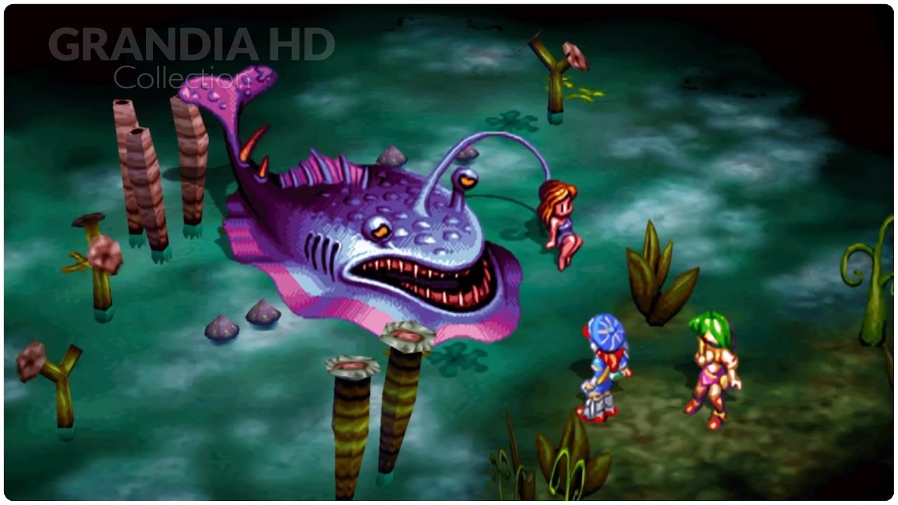 Grandia HD "Feena and Justin - Or how mermaids kill all romance!" - YouTube