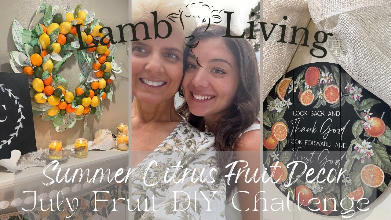 Summer Citrus Fruit Decor DIYs - IOD/Redesign by Prima/Dollar Tree ...