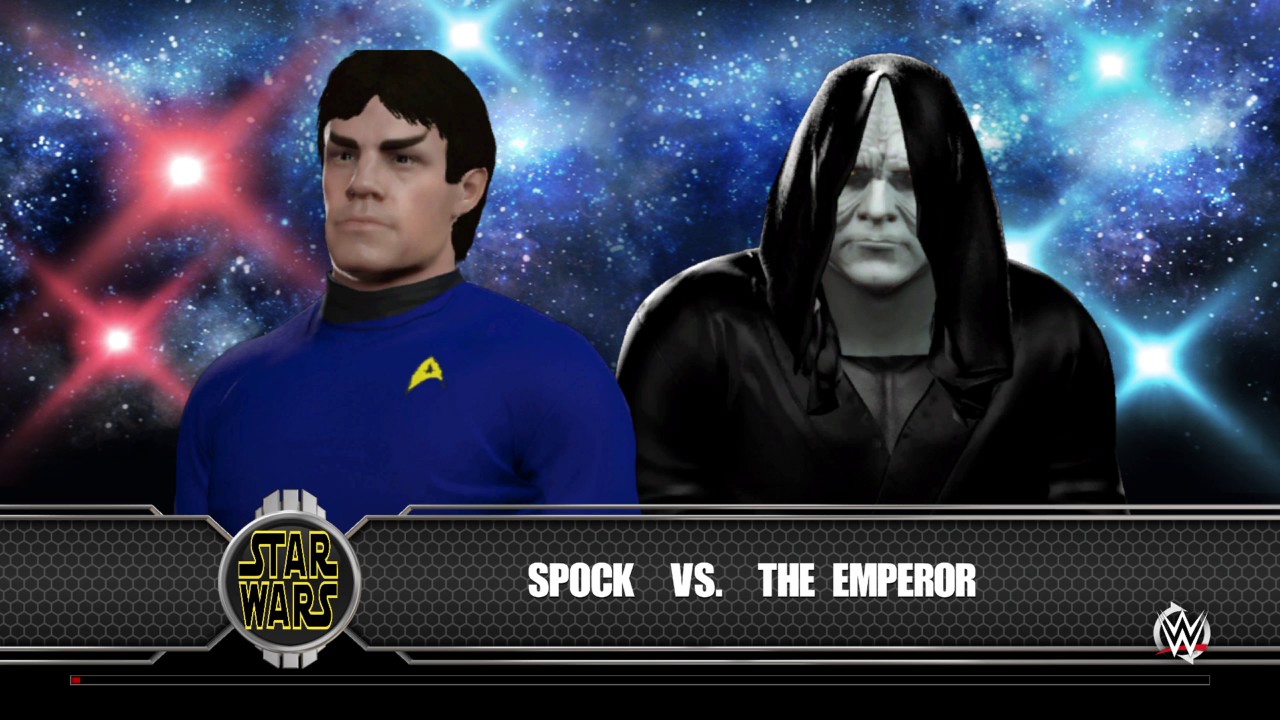 WWE 2K16 Custom Characters Spock VS The Emperor - YouTube