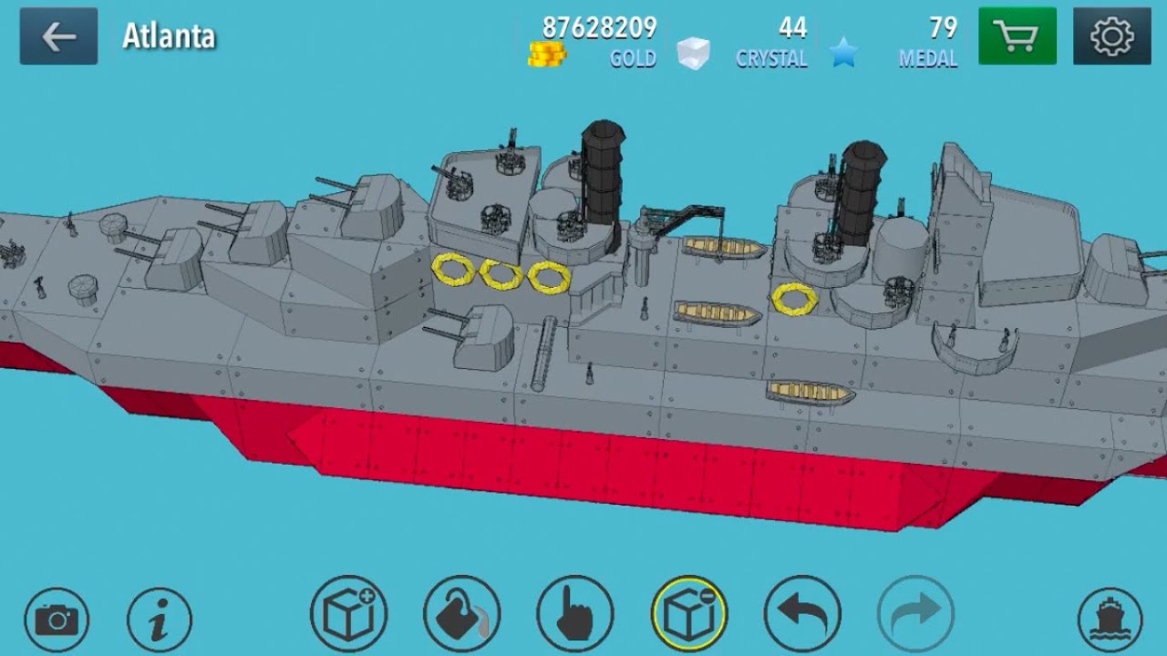 Warship Craft Atlanta Class Crusier Speed Build - YouTube