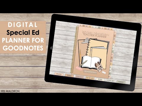 Digital Special Education Teacher Planner - Goodnotes - YouTube