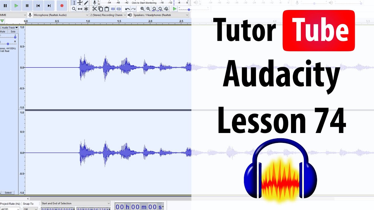 Audacity Tutorial - Lesson 74 - Spectral Edit Parametric EQ - YouTube