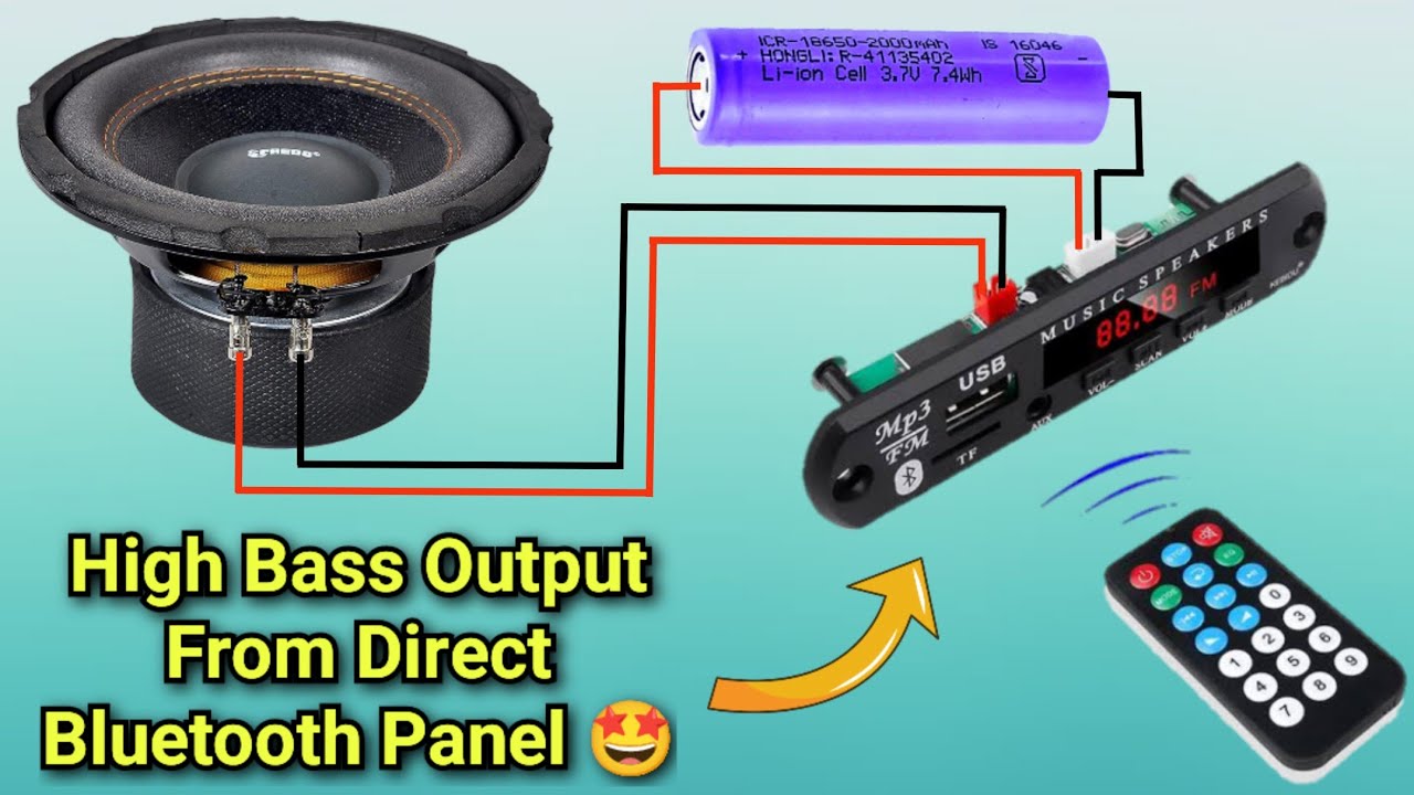 High Bass Output From Bluetooth Panel | Bluetooth Panel | Bluetooth ...