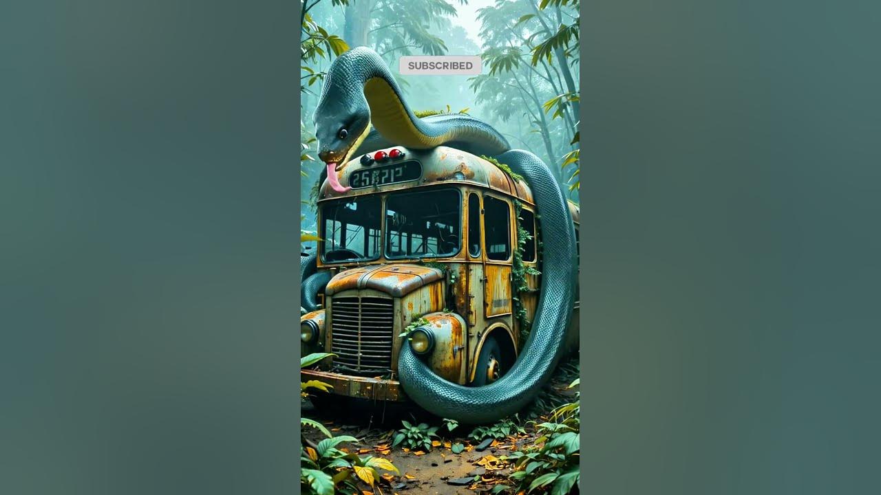 AI Travel Discovery | Python attacking Bus | Amazon Jungle #shorts # ...