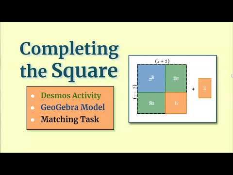Completing the Square! Algebra 1, Term 4, Lesson 11 - YouTube