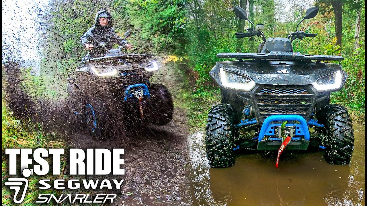 Thrashing a BRAND NEW Segway Snarler ATV in the mud! Segway Powersports ...