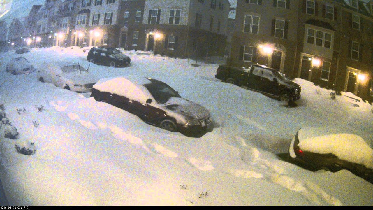 January 2016 Snowmageddon - Arcola, VA: 12pm Jan 22 - 11am Jan 23 - YouTube