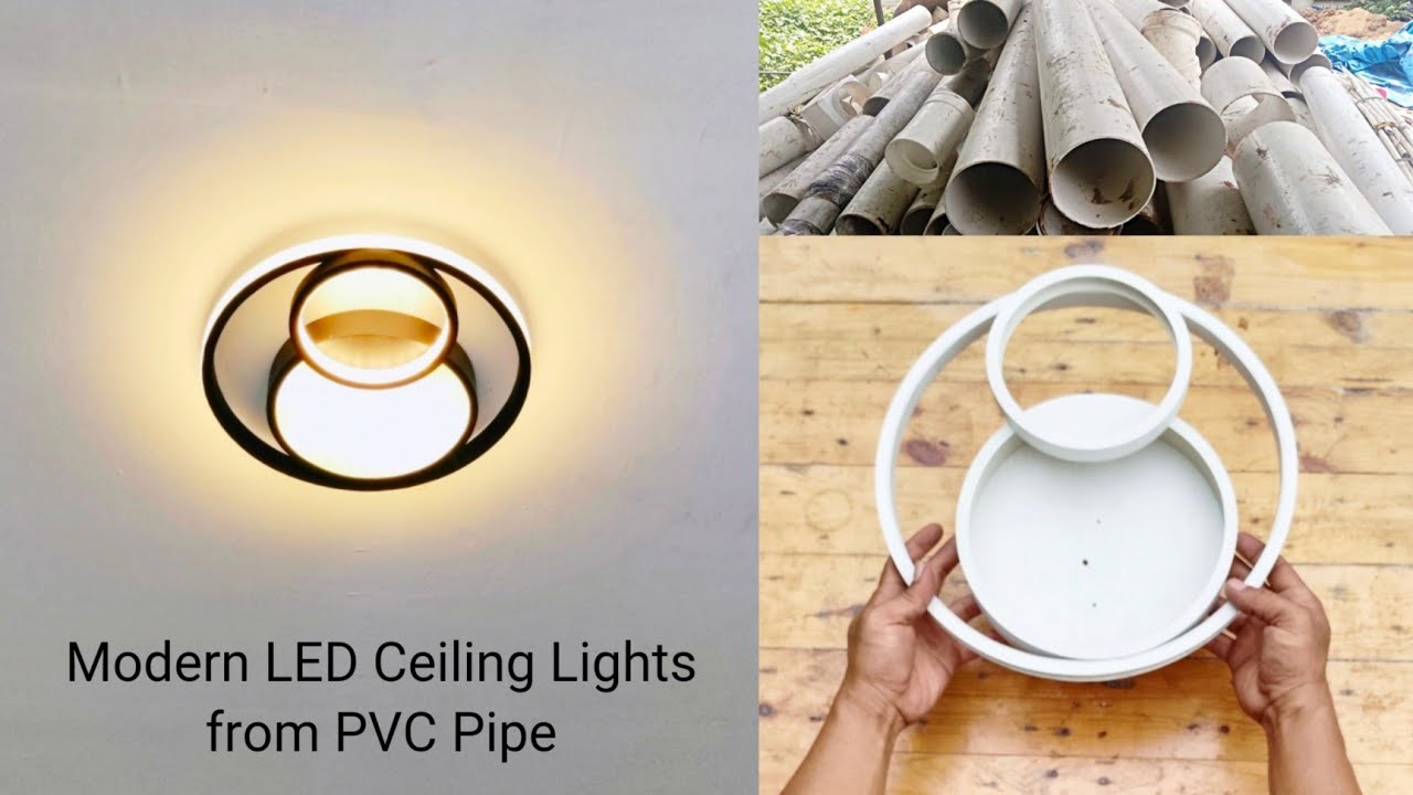 DIY How to Make a Modern Style LED Ceiling Lights | Decorative Lamps ...