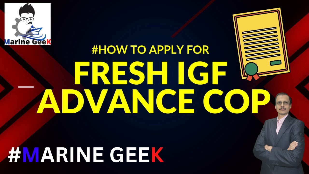 #Howto Apply for Fresh IGF Advance COP #IGF #dgshipping - YouTube