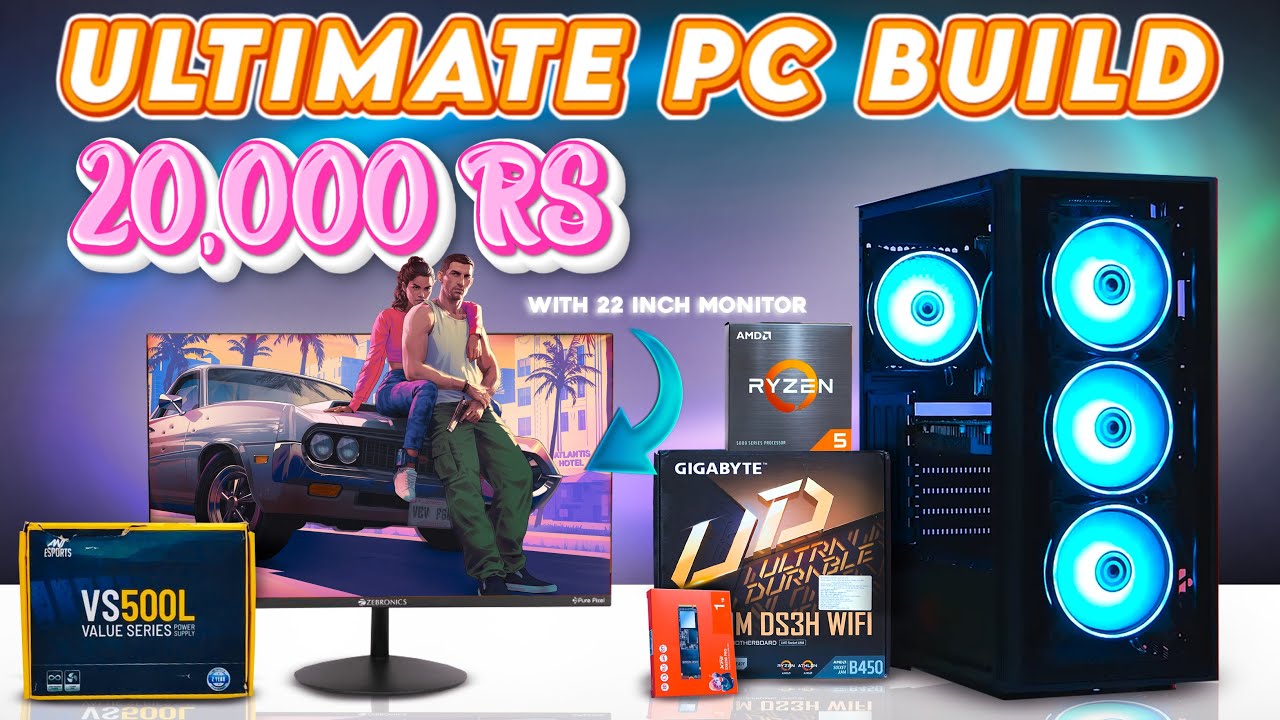Cheapest Gaming PC Under 20,000 rs | Techy QR . - YouTube