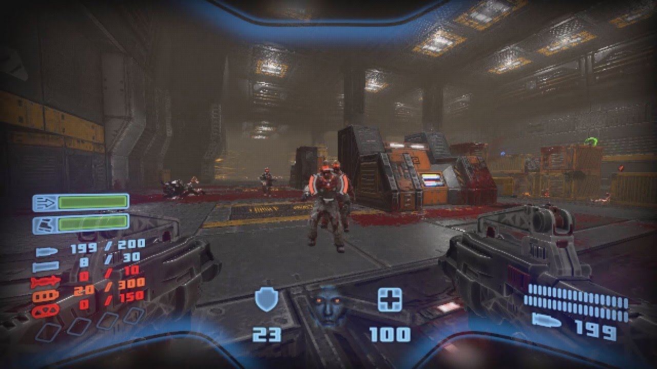 Prodeus Spaceport large Horde/Wave community map sprite models 360p ...