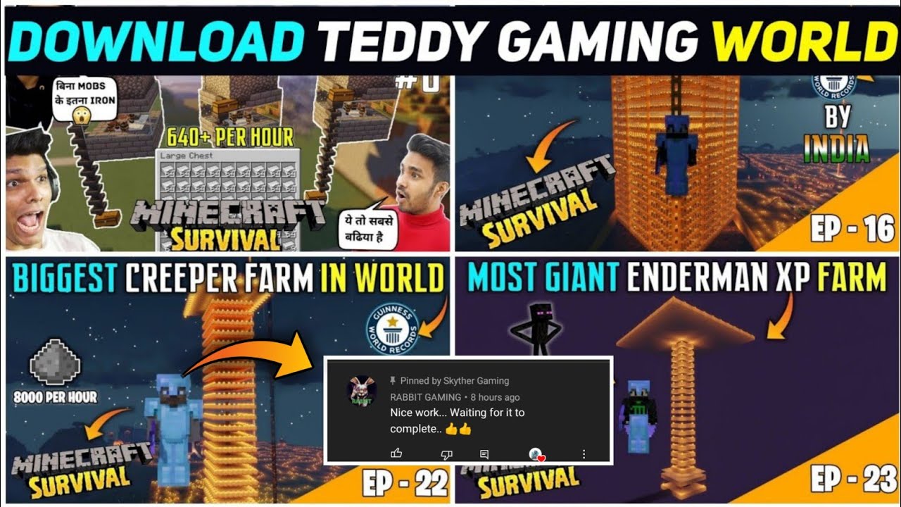 How To Download Teddy Gaming Full World | Minecraft @TeddyGaming - YouTube