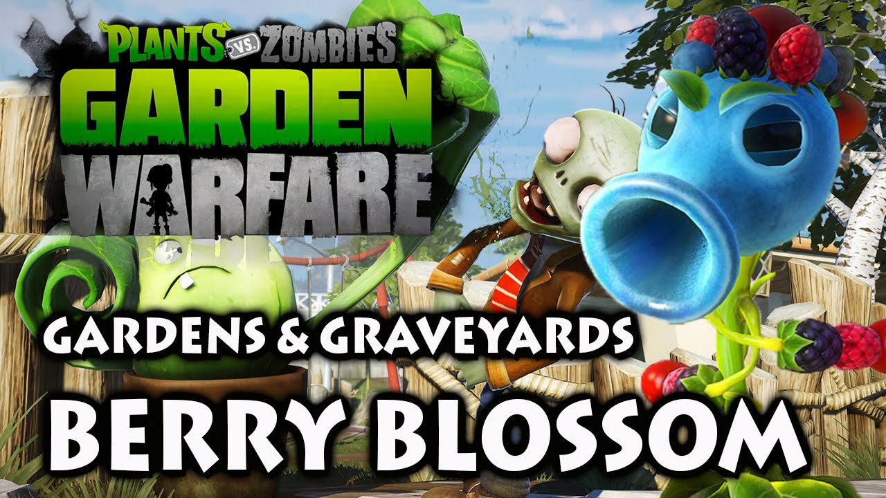 Plants Vs Zombies Garden Warfare PS4 Gameplay - Berry Blossom Shooter ...