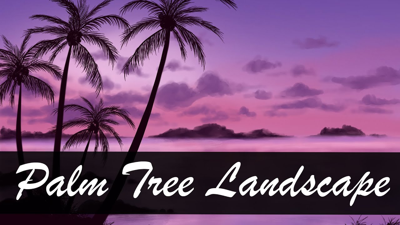 Palm Tree Procreate Process - YouTube