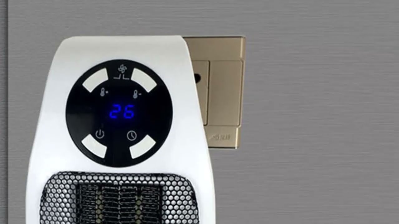 Wall-Outlet Mini Electric Air Heater Powerful Warm Blower 500W - YouTube
