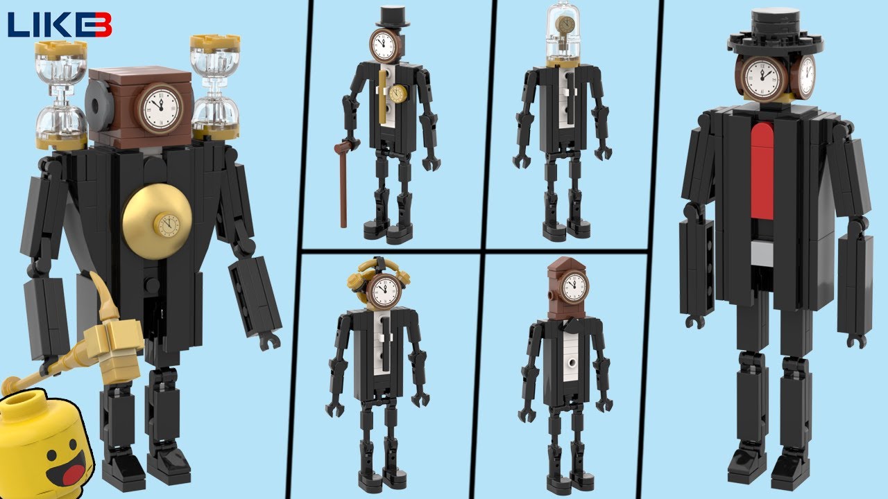 Skibidi Toilet Multiverse : All Clockmen Out of LEGO ( Tutorial ) - YouTube