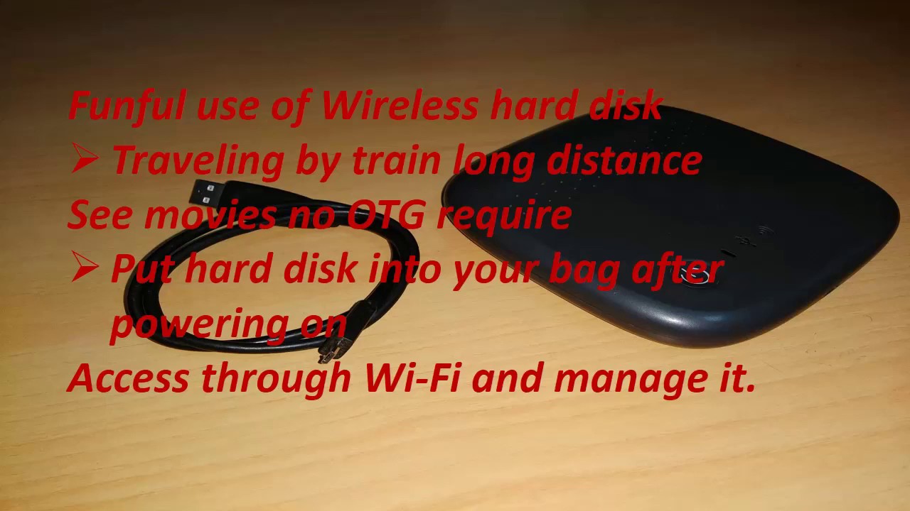 How to use wireless hard disk | Seagate Wireless HDD | Mobile Portable ...
