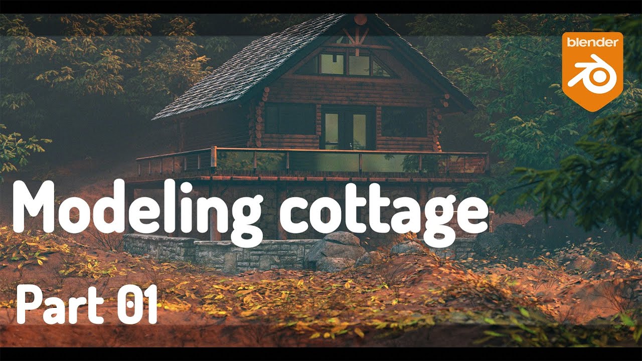 Modeling cottage (Blender 3D) - YouTube