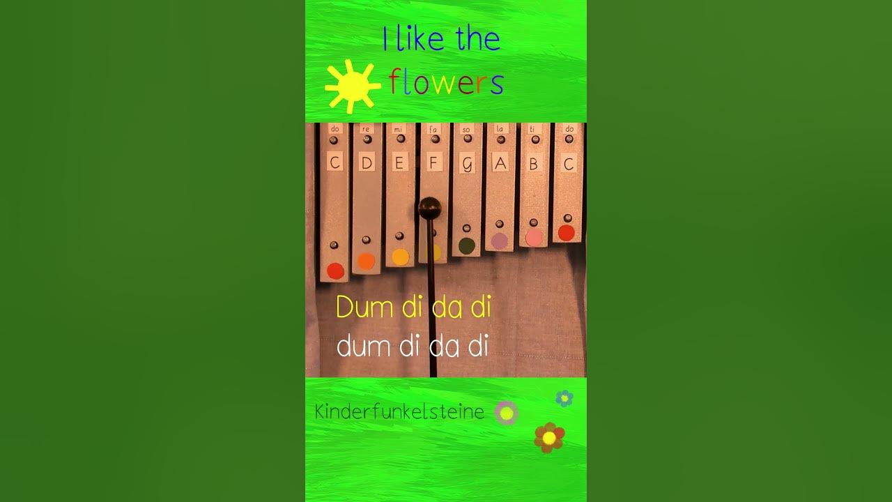I like the flowers/ Glockenspiel/ Kinderlied #shorts - YouTube