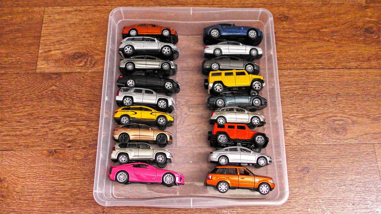 Box Full of Sports Cars, SUVs and Sedans 4k - YouTube