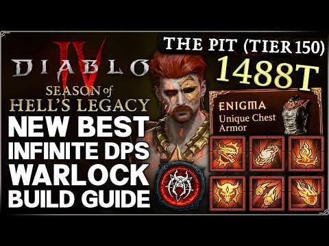 Diablo 4 - New Best OP QUADRILLION DAMAGE Warlock Build - Season 15 Pit 150 Blazing Scream Guide!