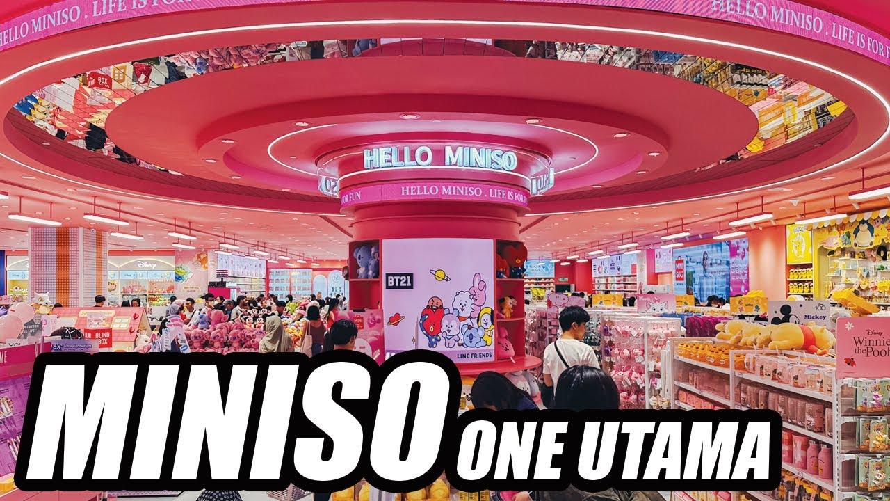 Miniso @ 1 Utama Shopping Centre, Petaling Jaya, June 2024 - YouTube