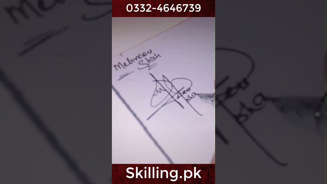 Signatures for Mehreen Shah - YouTube