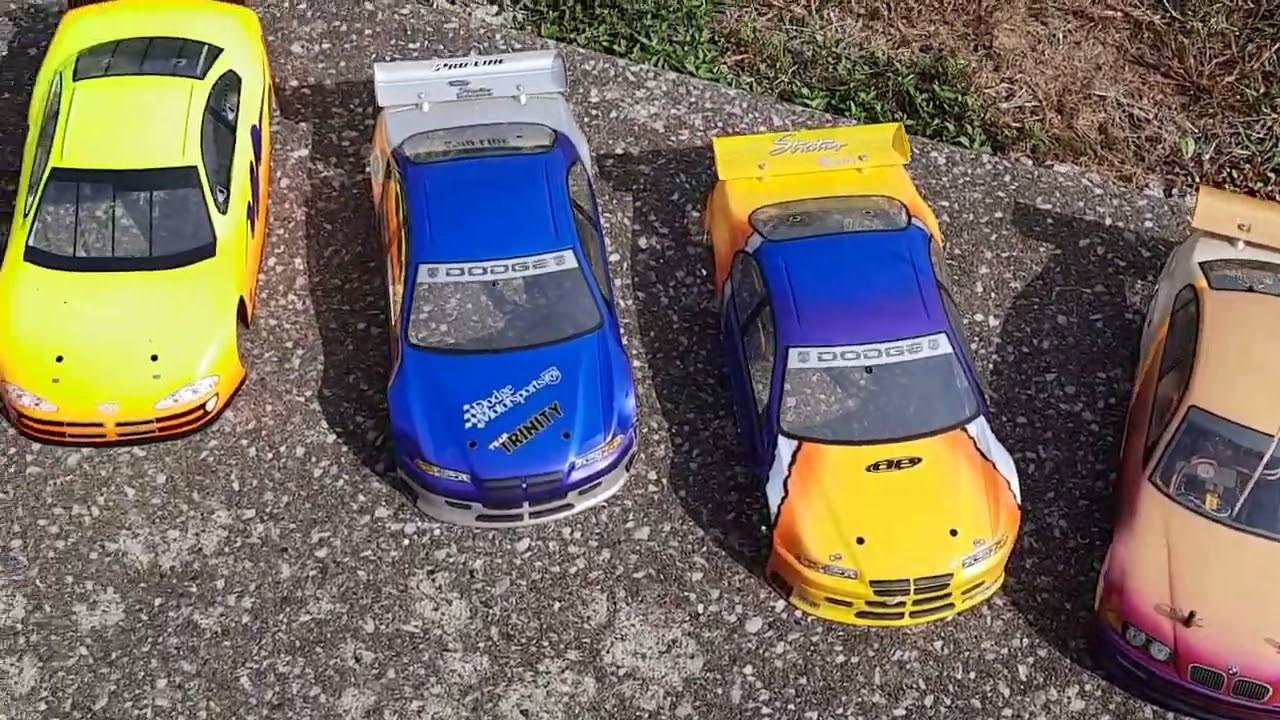 TC3 ole' skool Team Associated, bodies... - YouTube