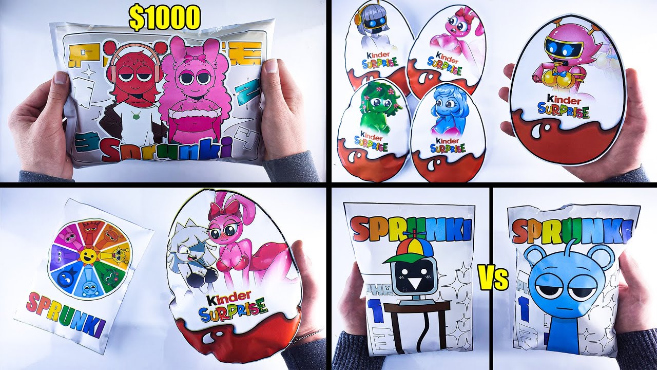 🌈Paper DIY🌈 : Incredibox SPRUNKI BLIND BAG COMPILATION Unboxing | How ...