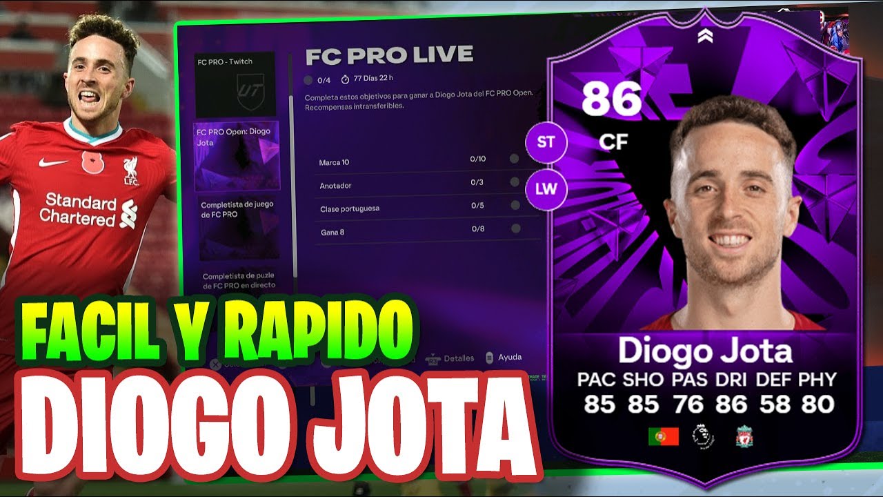 FC PRO OPEN: DIOGO JOTA 86 en EAFC 24 | FC Pro Open Diogo Jota en ...