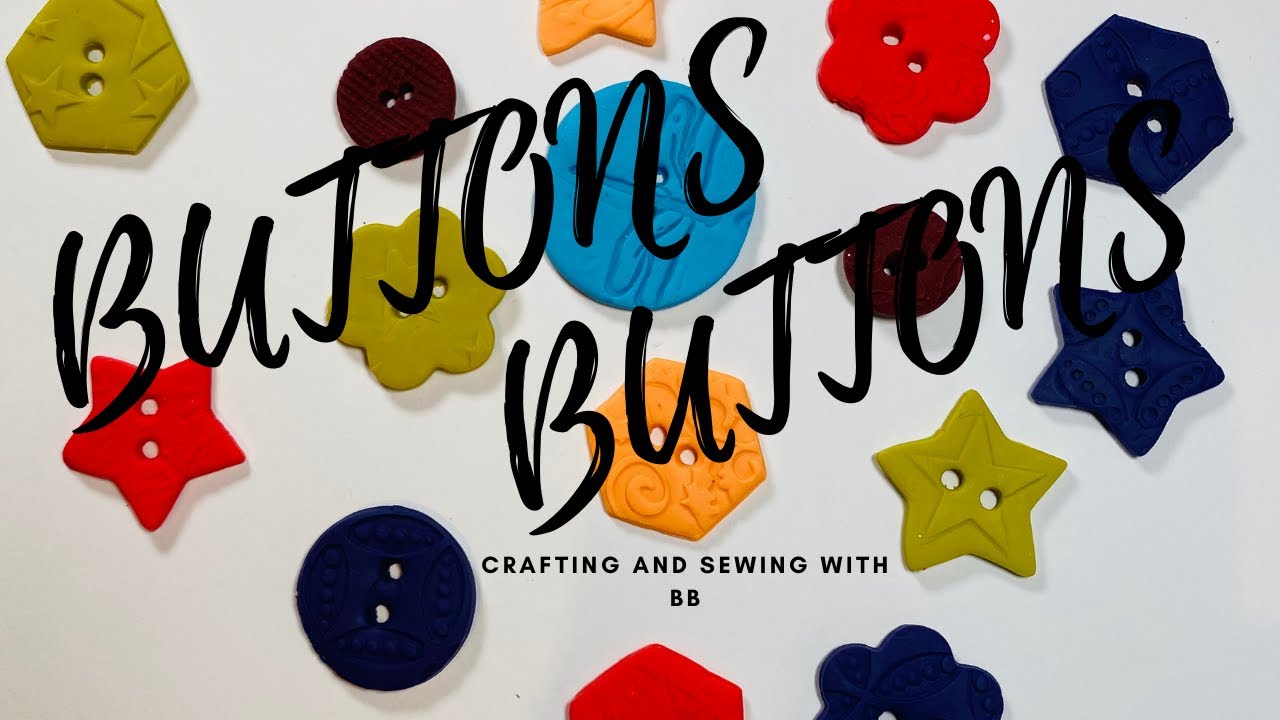 Buttons with Polymer Clay - YouTube