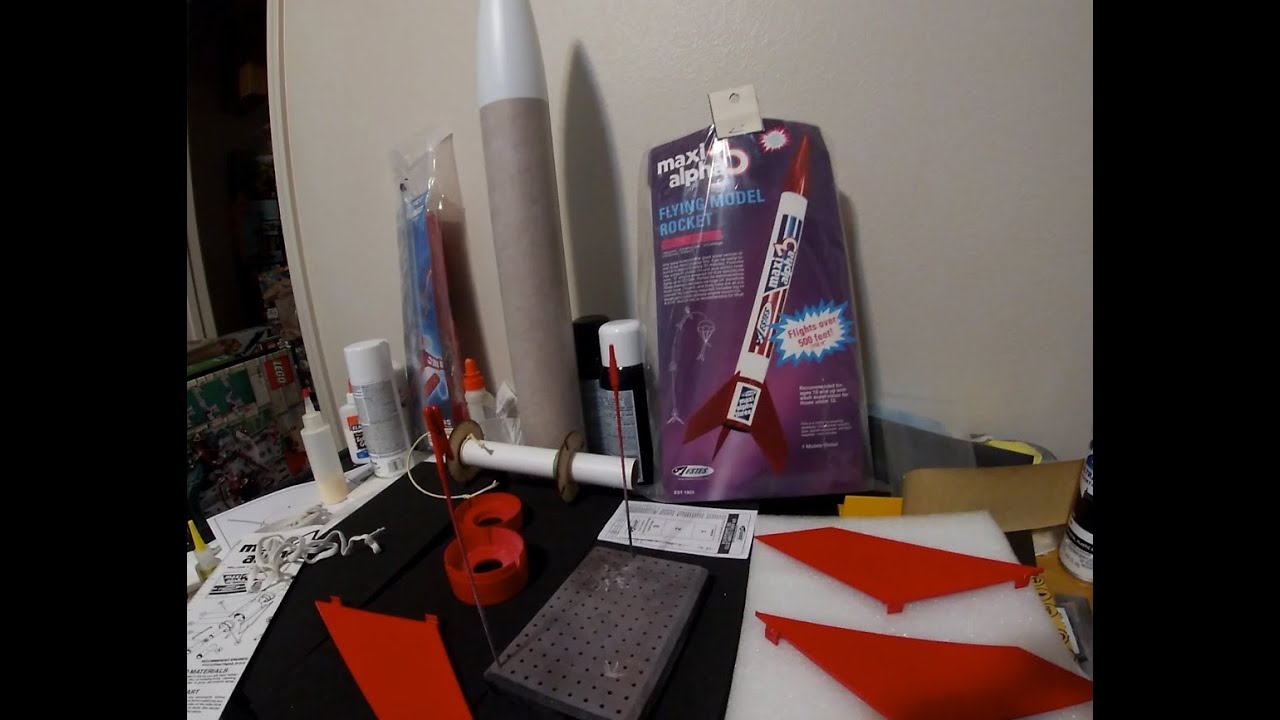 Estes Maxi Alpha 3 Build Update: Painting Complete - YouTube