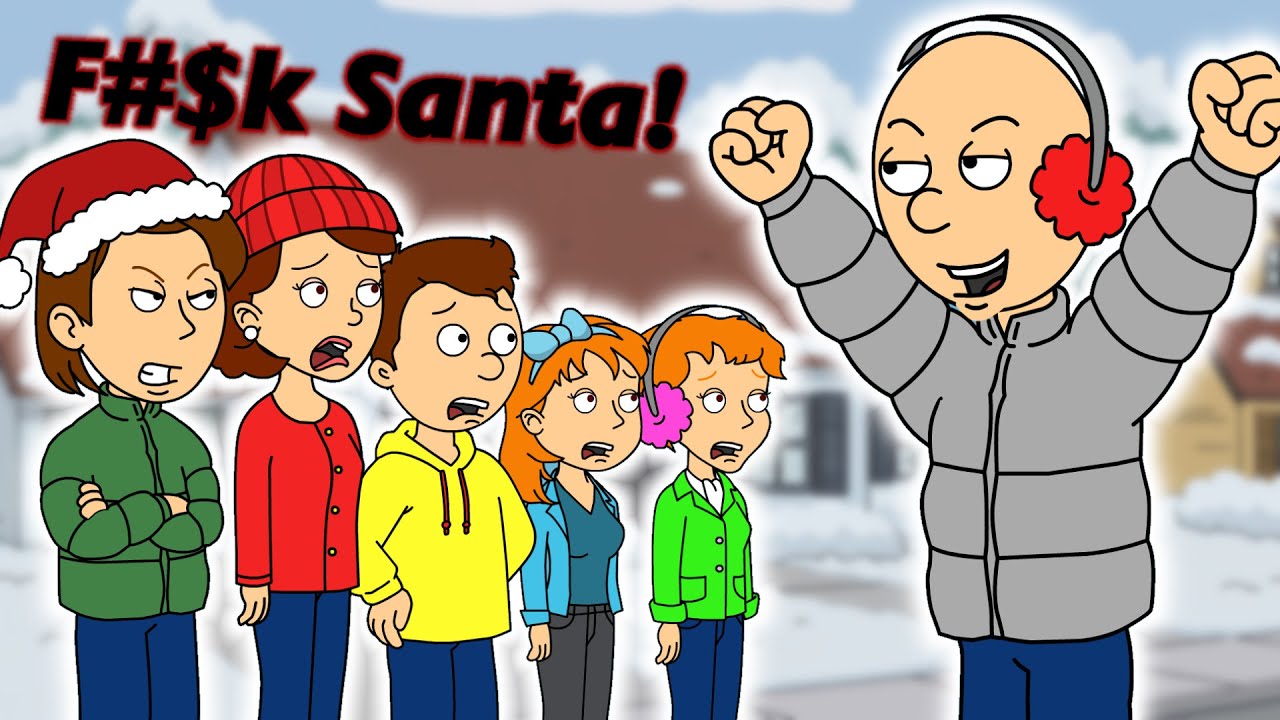 Classic Caillou Makes An Inappropriate Christmas Carol / Grounded - YouTube