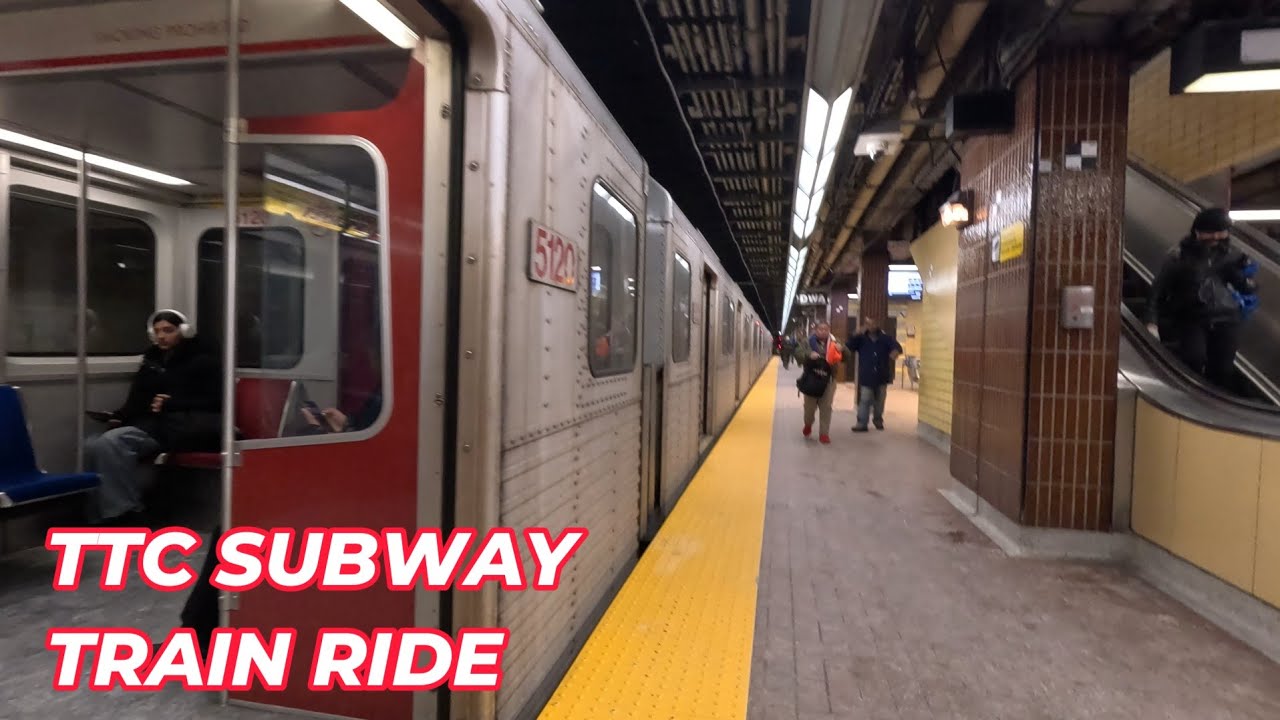 TTC Subway Train Ride on Line 2 from Bloor-Yonge to Kennedy Station ...