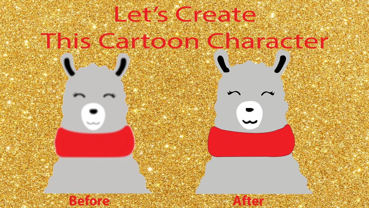 Vector tracing of a cartoon character in adobe illustrator with pen ...