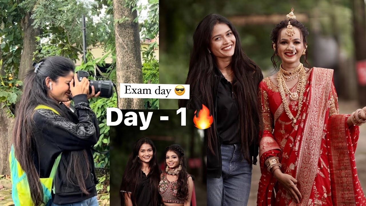 Day-1 || Exam day || Maharashtrian and Mehendi Look || vaishnavi_auti ...