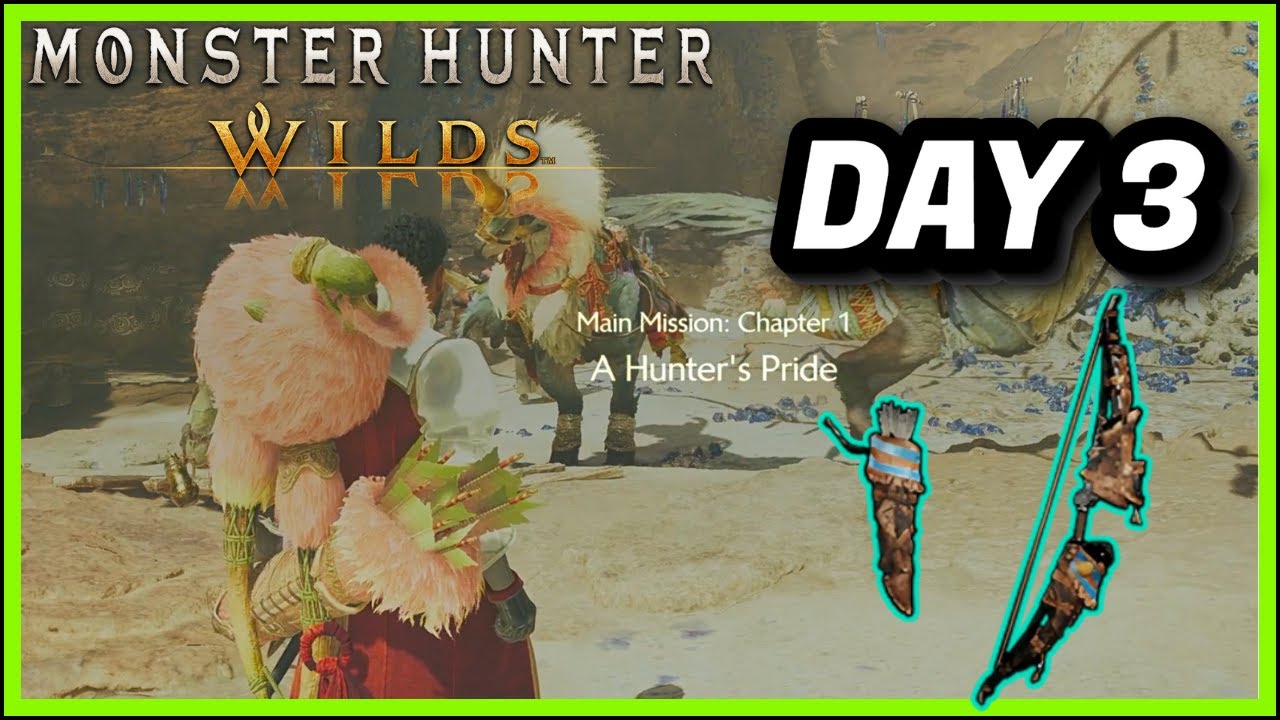 (PS5 BOW MAIN) DAY 3 HR 2 MONSTER HUNTER WILDS LAUNCH DAY STREAM - YouTube