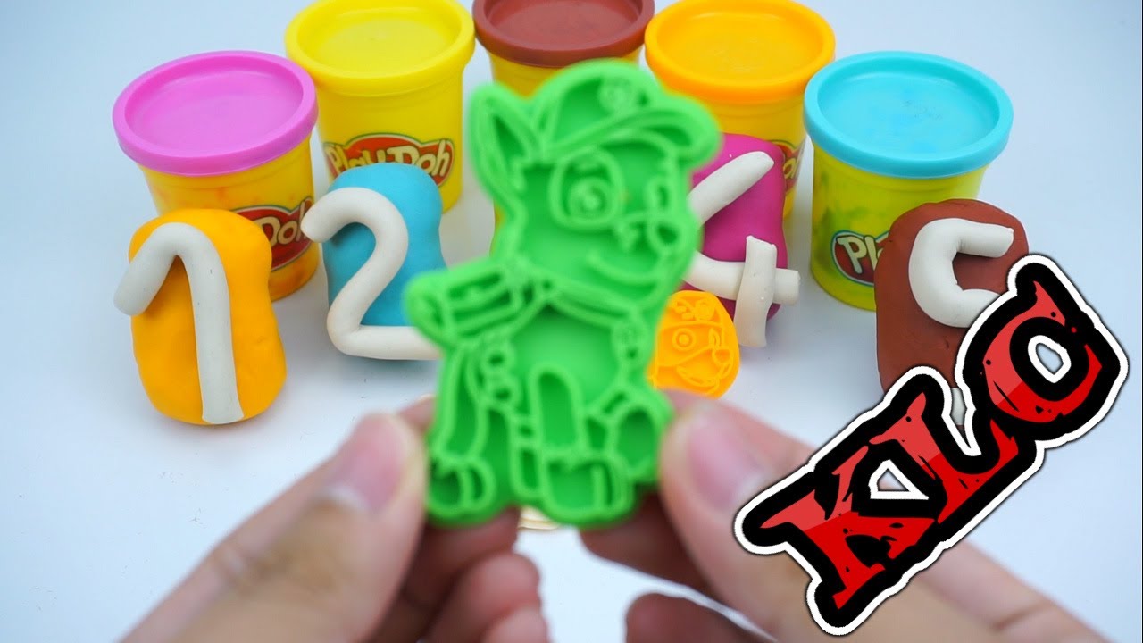 Fun for kids - Learn Colors And Number with Play Doh - YouTube