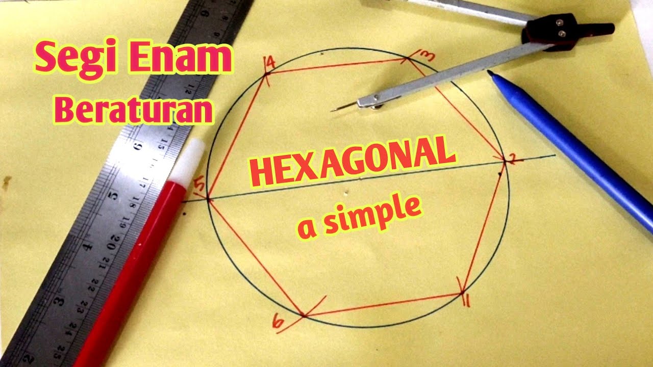 Cara membagi lingkaran menjadi sama besar (Segi Enam Beraturan || How ...