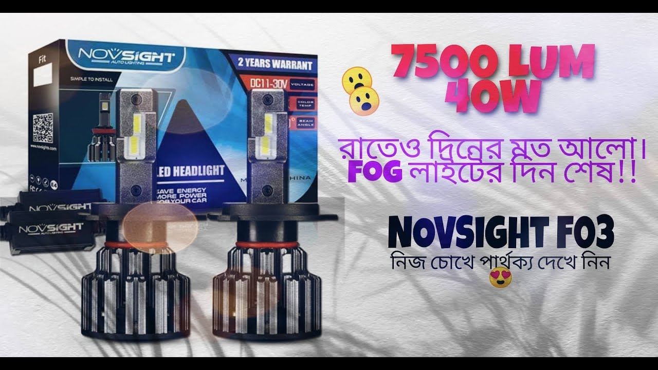NOVSight F03 LED Headlight Full Review & Installation || # ...