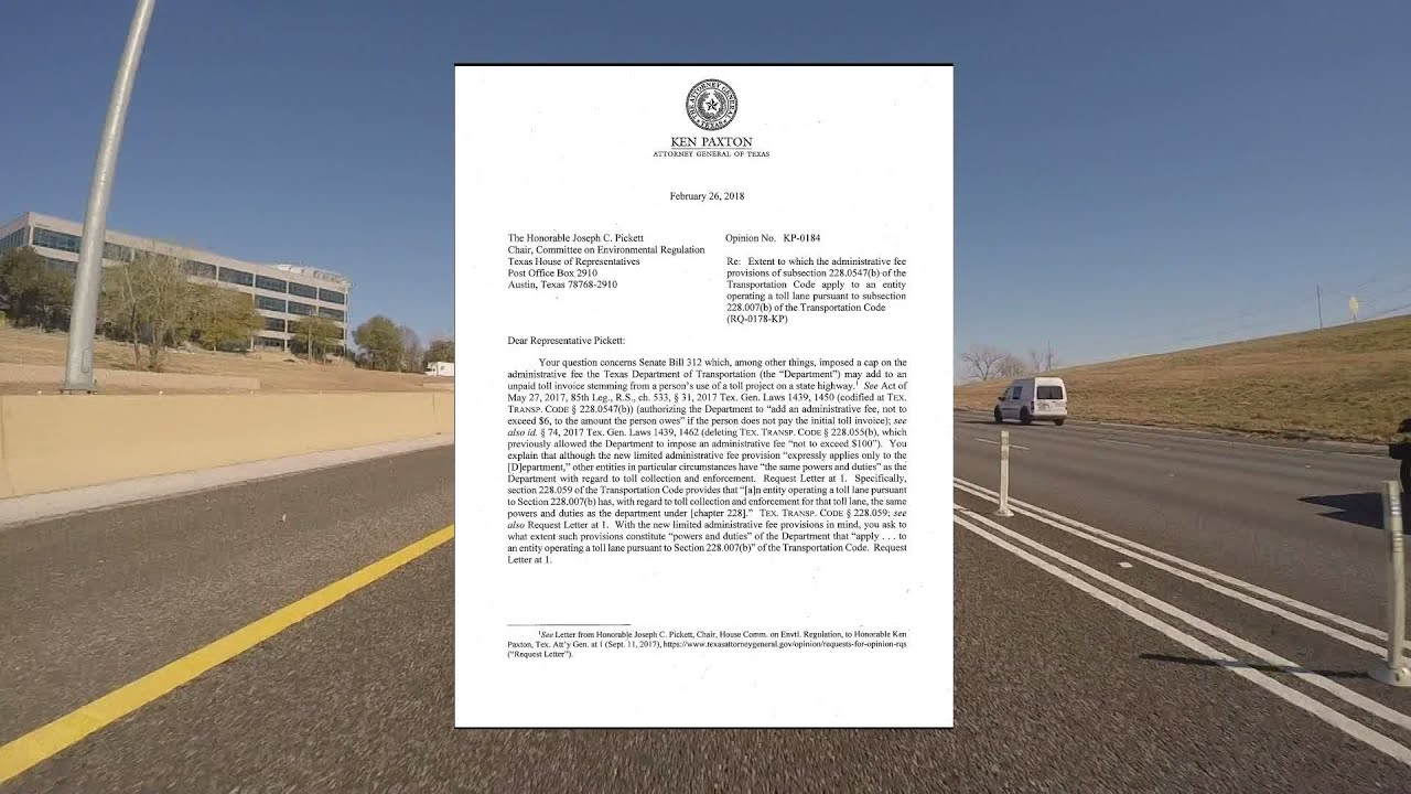 CTRMA approves new contractor for toll bills, collections process - YouTube