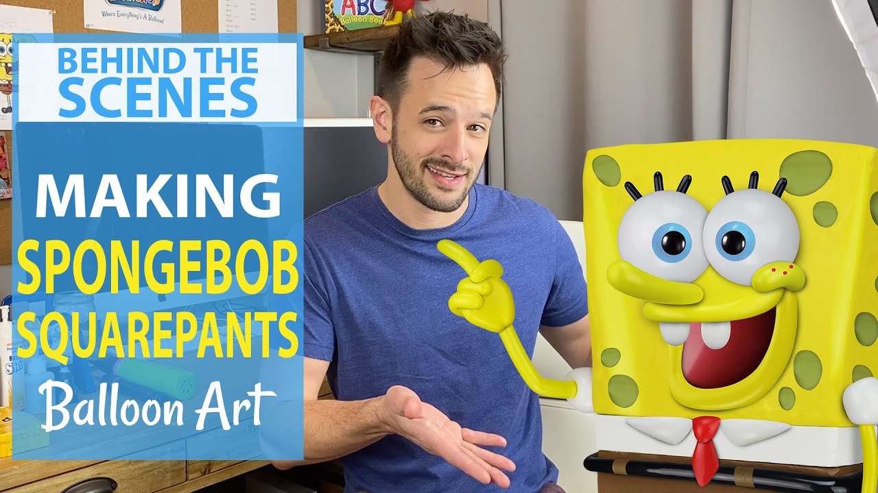 Time Lapse Balloon Art - Spongebob Squarepants with Steven Mayhew - YouTube