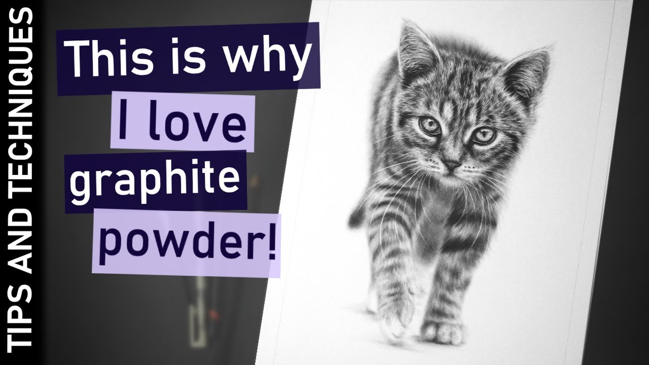 Drawing a tabby cat in graphite | Photo realism - YouTube