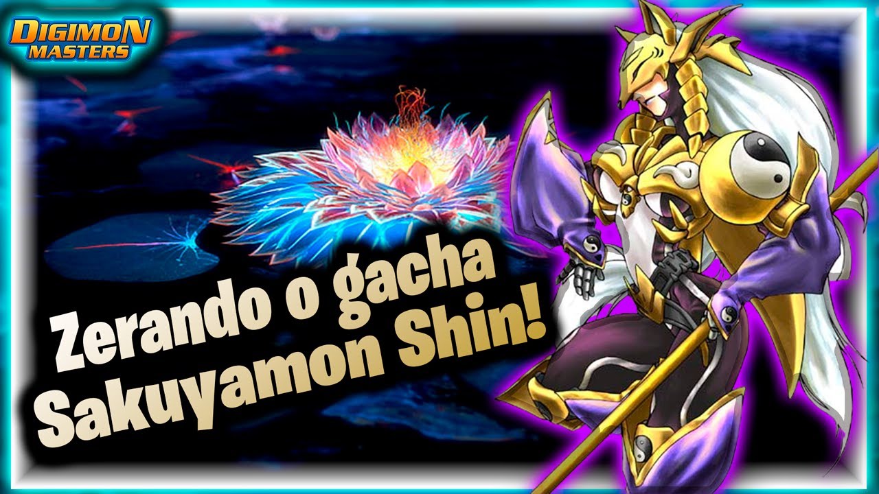 Zerando o gacha da Sakuya Shin no DMO Digimon Masters - YouTube