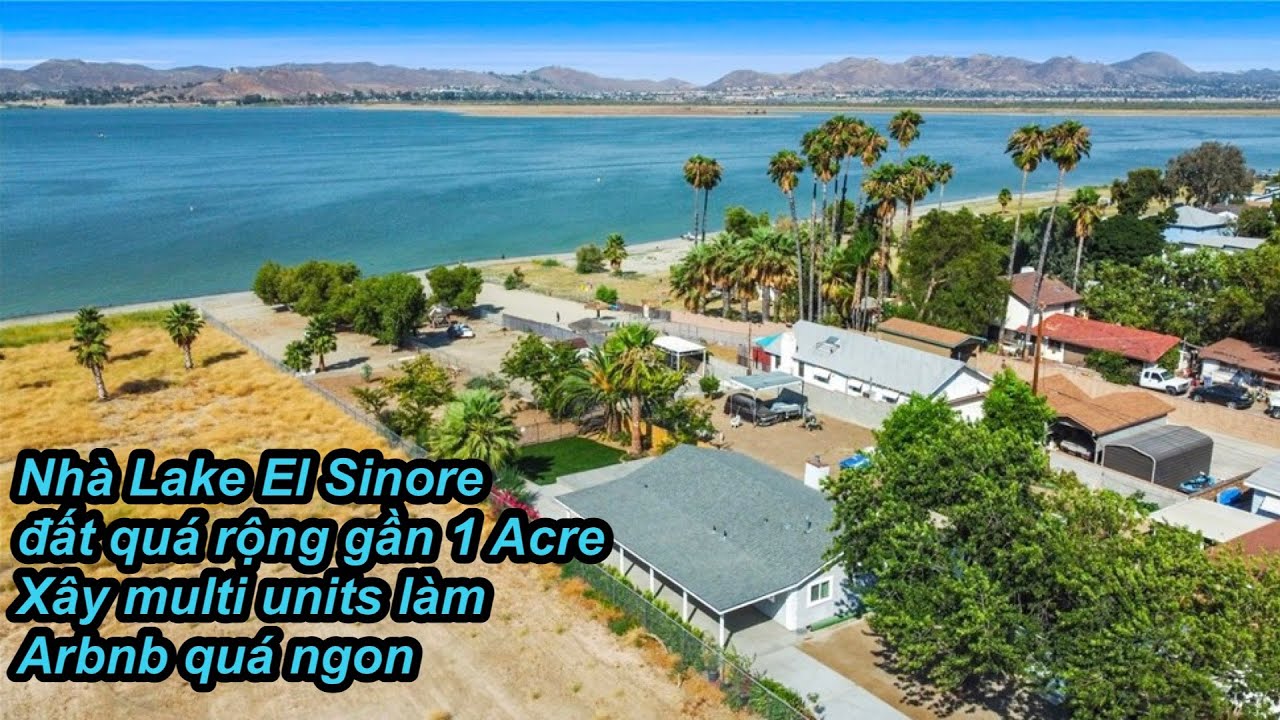 Nhà cửa Mỹ - Nhà Vacation trong mơ ở Lake El Sinore. Đất rộng 1 acre để ...