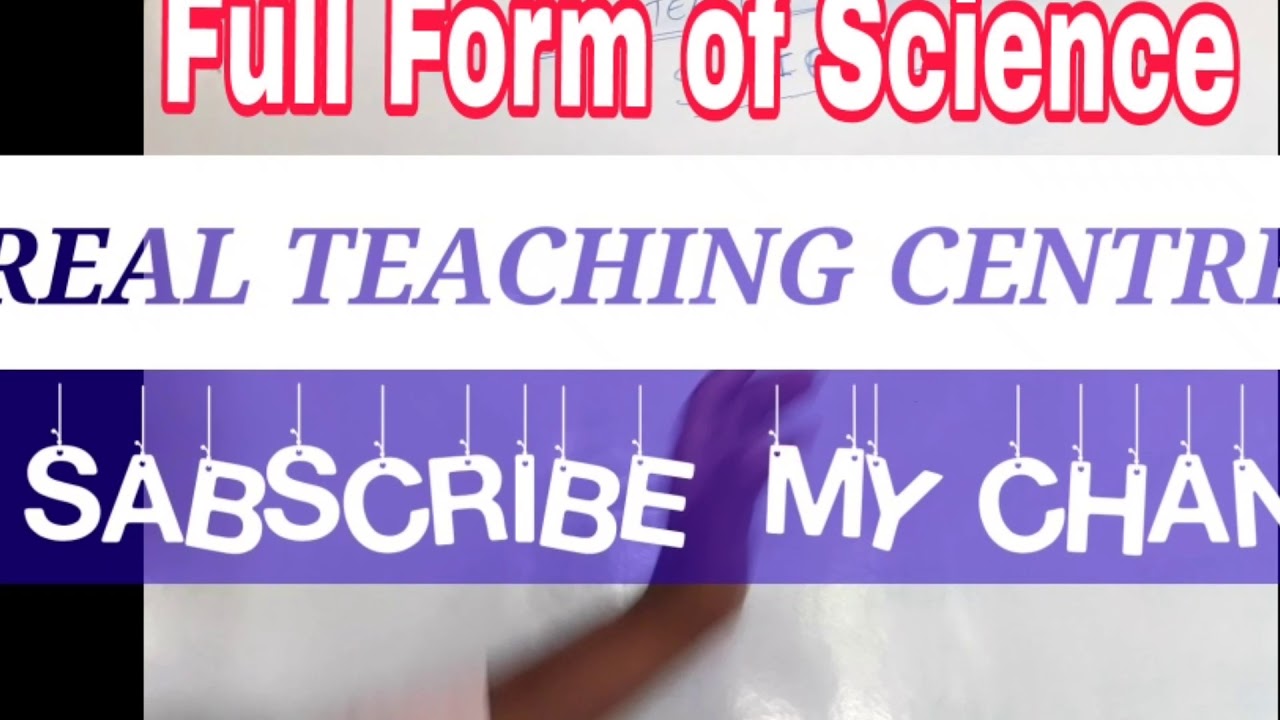 Full Form of Science. - YouTube